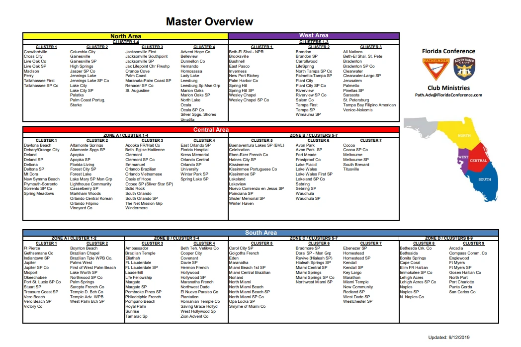How We Are Organized | Florida Conference